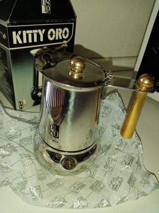 Caffettiera vintage "GB Kitty Oro"