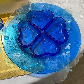 Grande piatto con 8 ciotole per antipasti