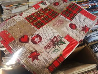 Tovaglia con le palle di Natale 