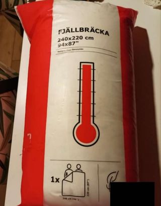 Fjällbräcka Piumino molto caldo, 240x220 cm