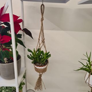 Portavaso da appendere in lino. Plant Hanger
