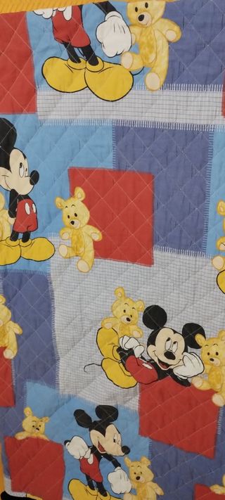 Piumino trapunta Letto Disney Topolino singolo ori