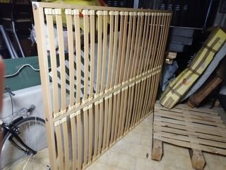 rete matrimoniale con doghe doppie 