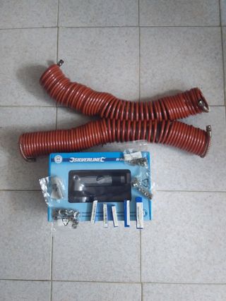 Smerigliatrice+ punte frese+ cuscinetti+ tubi aria