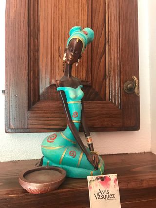 Scultura donna africana 