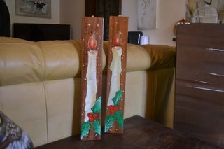 Addobbi natalizi con candele