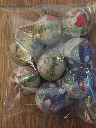 8 palline natale addobbi albero