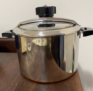 Pentola a pressione Sambonet doppiofondo in rame