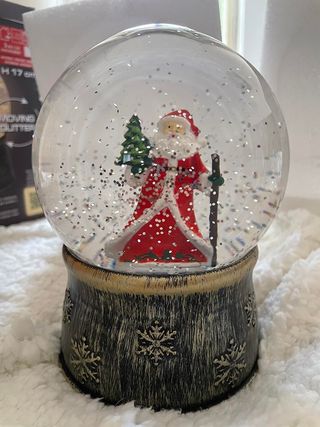 Lotti - Sfera natalizia luminosa con glitter LED