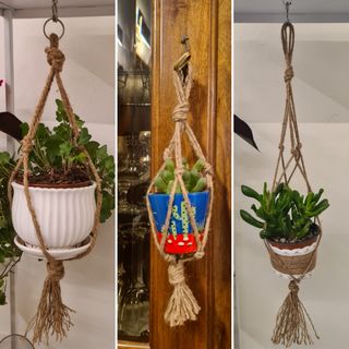 Set di 3 portavasi da appendere