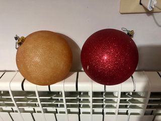 Due palline Rossa e oro 