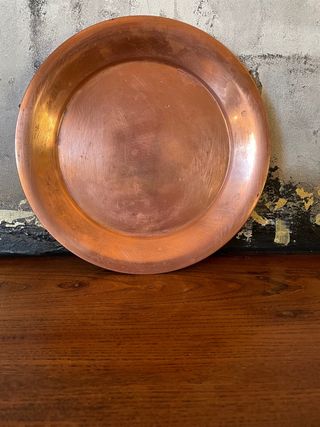 Piatto liscio in rame