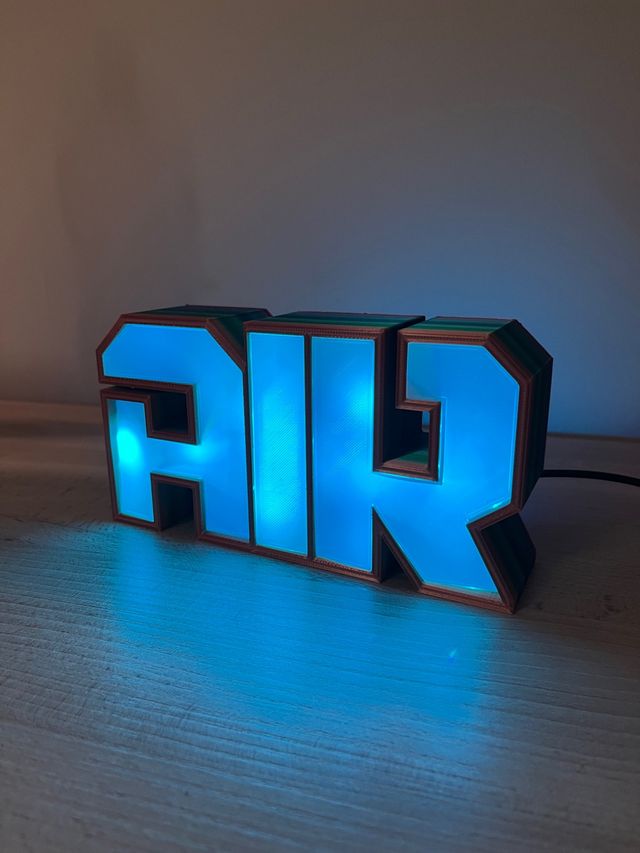 Scritta AIR stampata in 3D: giardino e fai da te in vendita a ...