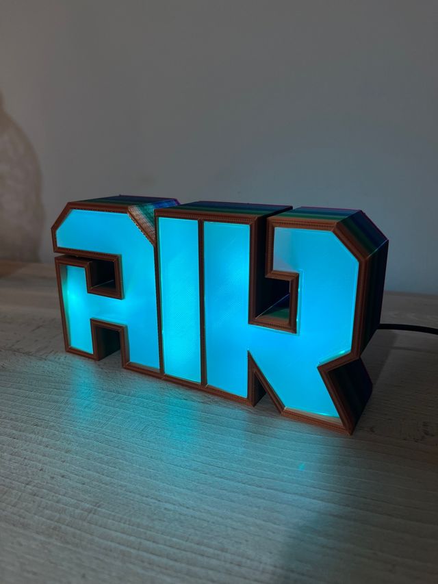 Scritta AIR stampata in 3D: giardino e fai da te in vendita a ...