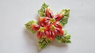 Magnete in terraglia decorato a mano cm 5x5