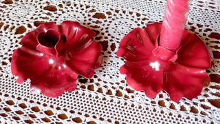 Coppia Portacandela rosso #red #christmas