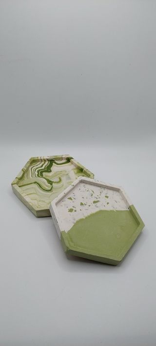 Portacandela / Sottobicchiere in Ecoresina