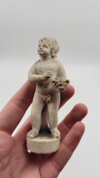 Statuetta putto XIX secolo 10 cm