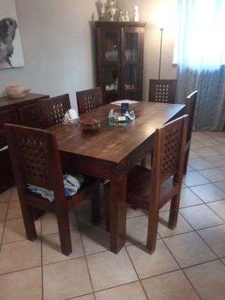 salotto legno pregiato