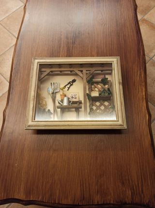 quadro tridimensionale da giardino 