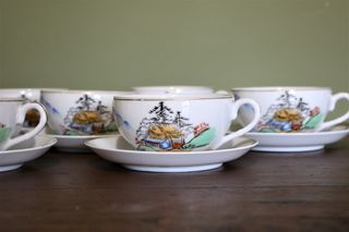  tazze the porcellana giapponese vintage