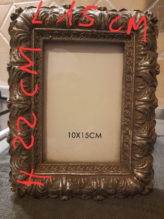 coppia di cornici color argento 