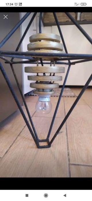 Lampadario etnico fatto a mano