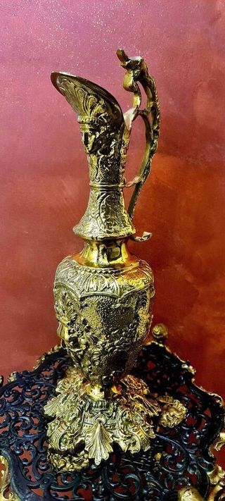 maestosa brocca versatoio anfora in bronzo