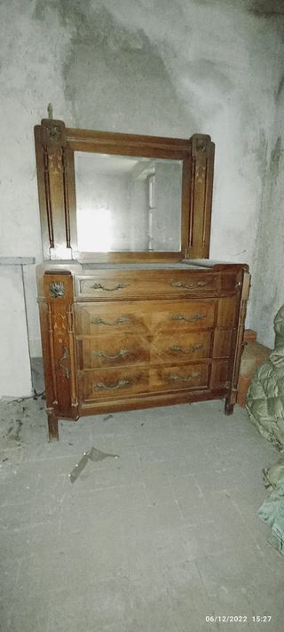 Cassettone con specchiera Vintage 