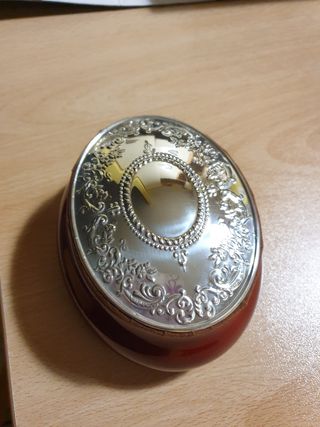 portagioie in legno e argento