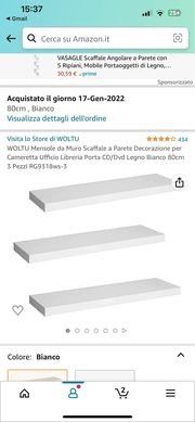 Mensole NUOVE bianche 