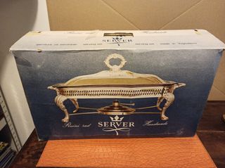 Server in Pyrex e Silver nella sua confezione orig