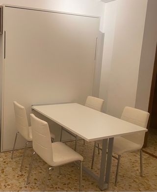 Mobile bianco riportabile letto tavolo 