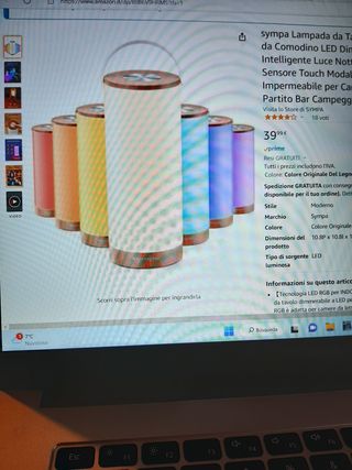 Nuova Lampada tavolo , sensore touch 