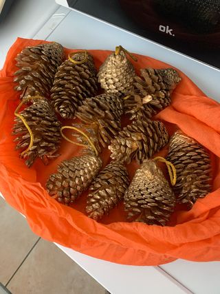 Pigne dorate natalizie 