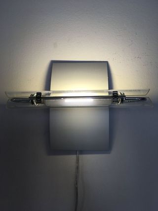 Aplic metallo vetro pirex trasparente