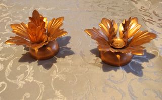 Coppia portacandela rame #artigianale #christmas