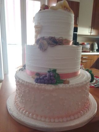 torta a 3 piani per comunione in polistirolo 