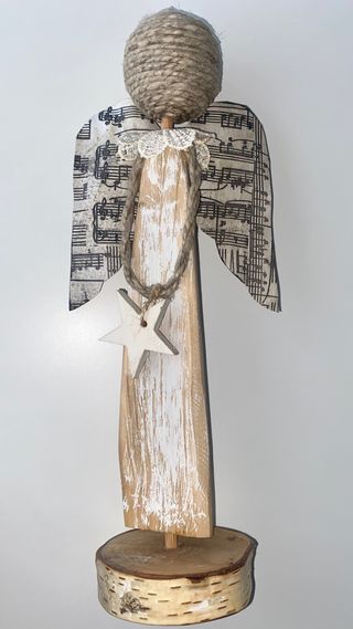 Decorazione natalizia di legno. 