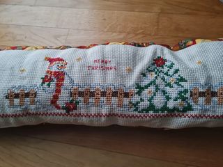 Cuscino natalizio o paraspifferi natalizio