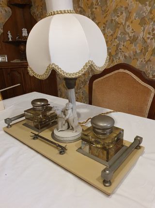 Set Scrivania - Antichi Calamai con Abat jour