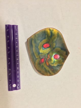 Piattino Studio Cellini rame d'Arte Pesaro