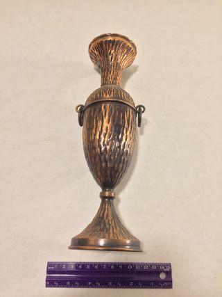 Anfora Vaso Metallo Vintage D'Epoca Decorativo