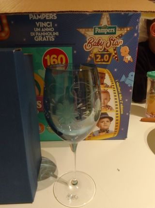 calice in vetro e cristallo nuovo