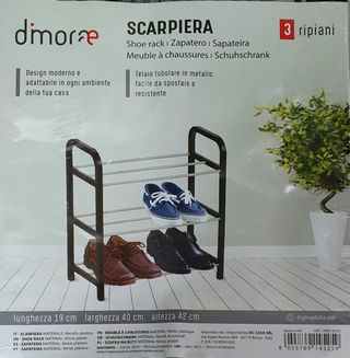 Scarpiera con 3 ripiani 