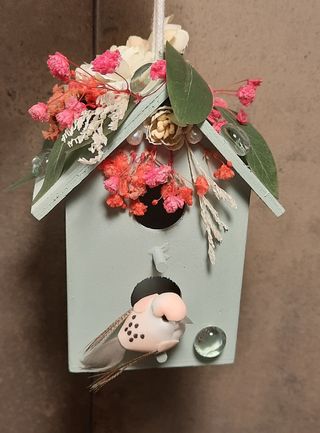 casetta uccelli decorazione Natale