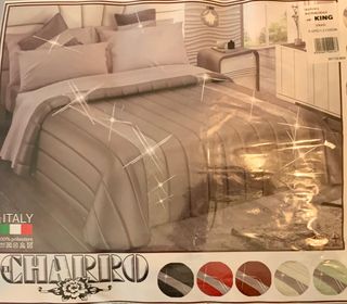 Trapunta matrimoniale invernale Charro con 2 cusci