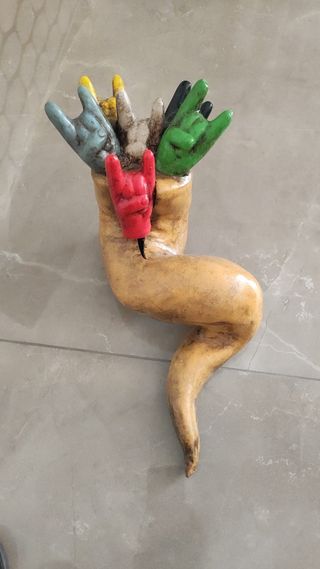 Cornetto portafortuna artigianale per casa nuova 