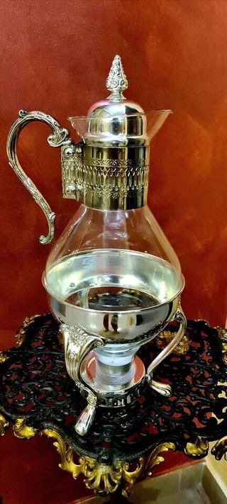 Caraffa teiera tisaniera in silver plated