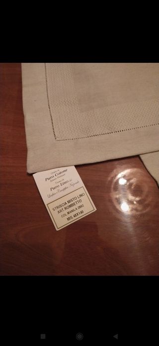 Fascia centro tavola di lino